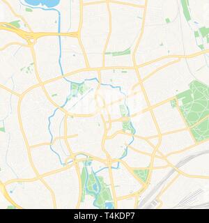 Modern City Map - Braunschweig city of Germany with boroughs and titles DE Stock Vector Image ...