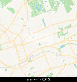 Modern City Map - Krefeld city of Germany with boroughs and titles DE Stock Vector Image & Art ...