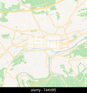 Street roads map of PFORZHEIM, GERMANY Stock Vector Image & Art - Alamy