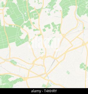 Street roads map of REUTLINGEN, GERMANY Stock Vector Image & Art - Alamy