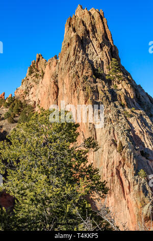 Cathedral Spires, Garden of the Gods, Manitou Springs, Colorado Stock ...