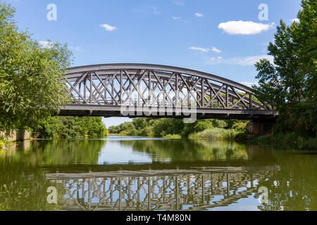 Windsor wrought iron 'bow string' bridge 1849 designed by Isambard ...