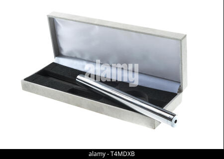 Laser pointer in box isolated on white background Stock Photo - Alamy