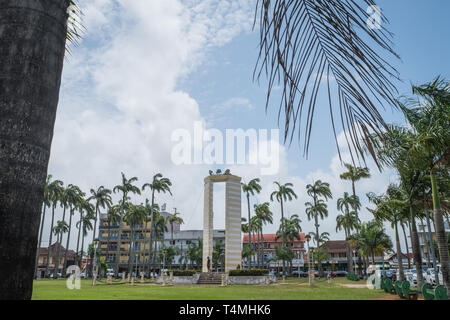 The city center of Cayenne, French Guiana, South America Stock Photo ...