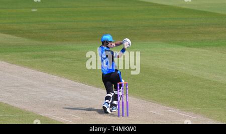 Hamish Rutherford on his way to scoring 108 for Worcestershire Rapids ...