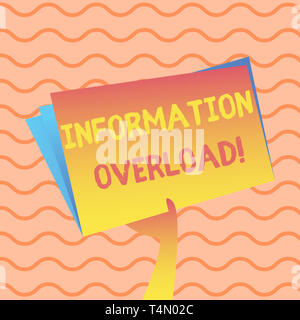 Word writing text Information Overload. Business photo showcasing ...