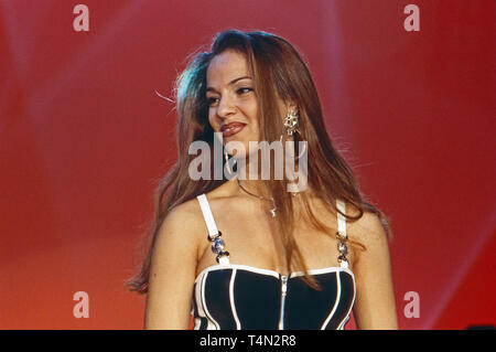 Maria Bonelli, deutsch italienische Schlagersängerin, bei einem ...