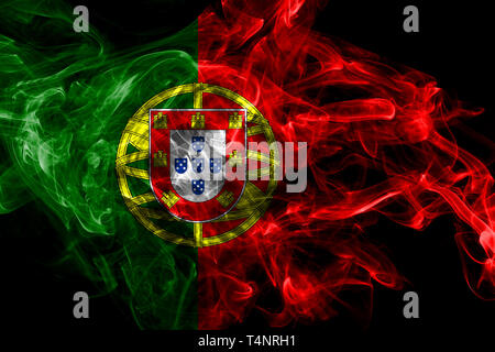 National smoke flag of Portugal isolated on white background Stock ...