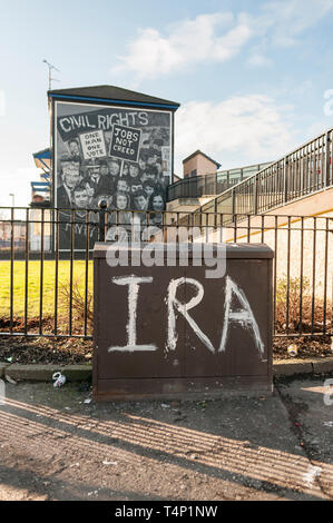 Provisional IRA graffiti Bogside, Derry, Londonderry, Northern Ireland ...
