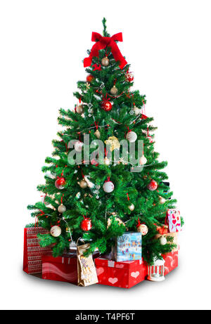 Christmas background Christmas tree Toys Gifts nuts fruits Stock Photo ...