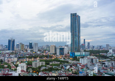 Aerial view of Hanoi cityscape at Lieu Giai street - Dao Tan street ...