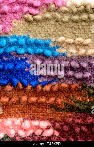 Woolen fabric with patterns, natural, beautiful texture and a gentle ...