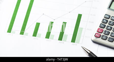 business chart showing financial success Stock Photo - Alamy