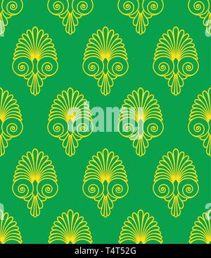 Ancient swirl old greek flat seamless ornament pattern, vector and ...
