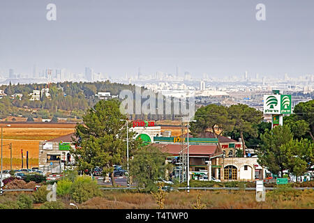 ISRAEL - SEPTEMBER 23, 2017: Alon gas station. By 2030, Israel will end ...