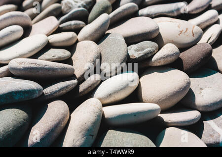 Marine naturally rounded gravel, pebbles. Nature Background Texture ...