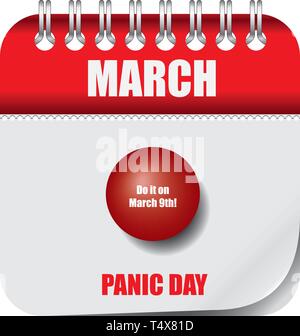 Icon calendar day - 9 March. 9th days of the month, vector illustration ...