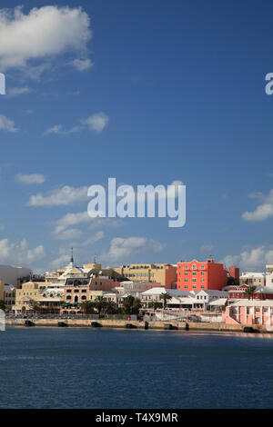 Hamilton town and harbour Bermuda Stock Photo - Alamy
