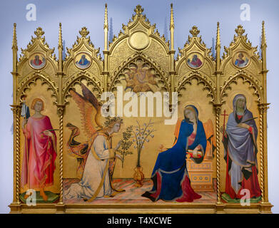 Annunciation with St Ansanus and St. Maxima, The Prophets Jeremiah ...