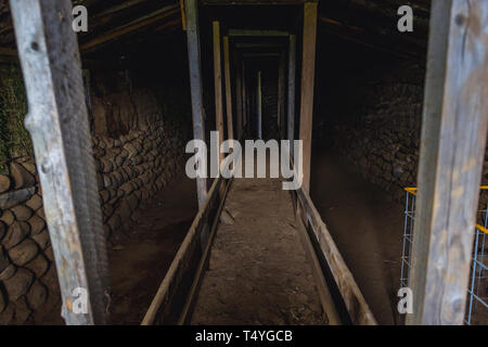 Interior of old Icelandic Turf House, Folk Museum, Selfoss, Iceland ...