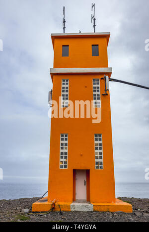 The Hvalnes Lighthouse is in the eastern region of Iceland along Route ...