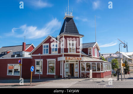 Bautinn Restaurant restaurant on the corner of Kaupvangsstraeti and ...