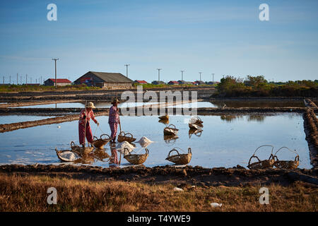 Traditional Cambodian Salt Farming Stock Photo - Alamy