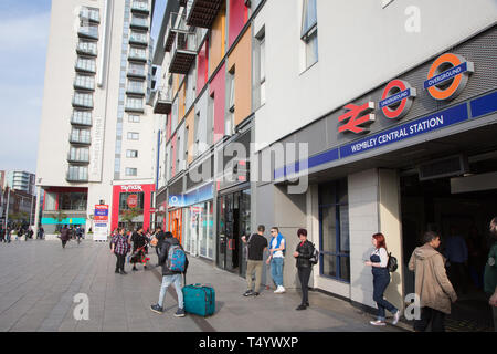 Wembley Central tube station Stock Photo: 78683559 - Alamy