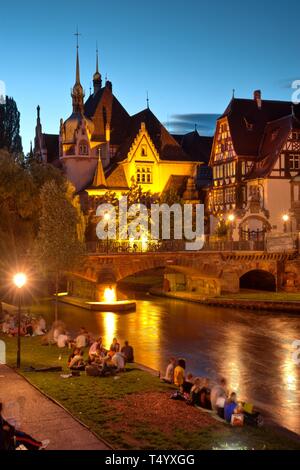 Strasbourg, am Fluss Ill Stock Photo - Alamy