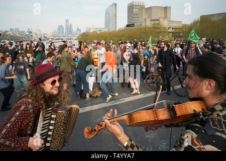 LONDON - APRIL 2019: Extinction Rebellion climate change protest in ...