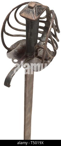 A Styrian sword, circa 1600. Double-edged blade of lenticular section ...