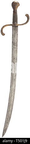 An Italian falchion, circa 1560. Slightly curved single-edged blade ...