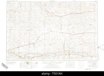 Lamar, Colorado, map 1954, 1:250000, United States of America by ...