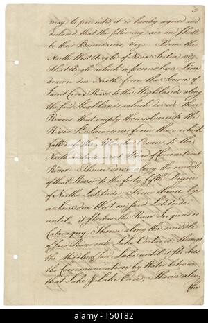 The Treaty of Paris, sent to Congress by the American negotiators John ...