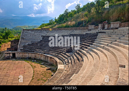 Heraclea Lyncestis ancient ruins with theatre in Bitola, North ...