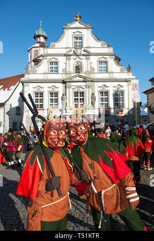 Traditional Swabian-Alemannic Fastnacht, Narrensprung Ravensburg ...