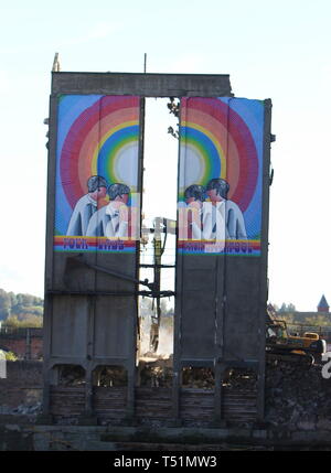 A giant mural of Ringo Starr of the Beatles, painted by Liverpool ...