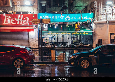 Hashem Restaurant, downtown Amman, Jordan. Fuul, Falafel and Hummus ...