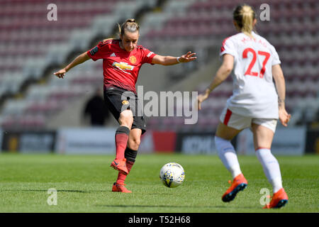 Manchester United's Ella Toone scores her sides fourth goal during the ...