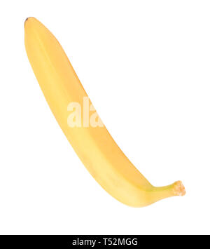 one raw Yellow Banana Isolated at dry sunny day Stock Photo - Alamy