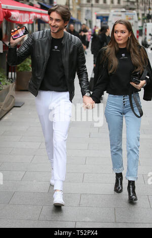 Made In Chelsea Harry Baron and Melissa Tattam visiting Global Radio ...