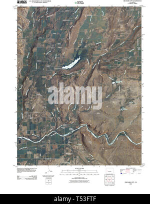 Map of the city of Orchard City, CO Stock Photo - Alamy