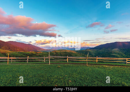 beautiful rural area in mountains. lovely summer scenery in afternoon ...