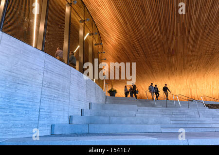 West stairs to the main entrance of the Calgary Central Library, also ...