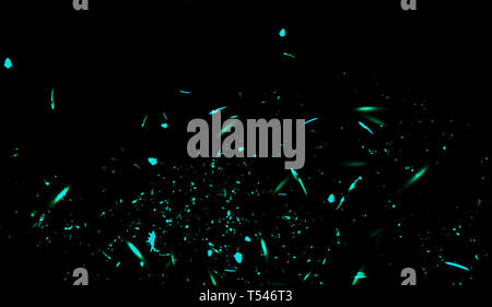 Blue particles sparkle spray debris. Overlays texture background ...