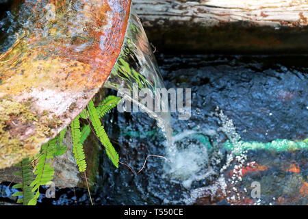 Autumn rill flow. Nature waterfall - image background Stock Photo - Alamy