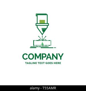 Laser Cutting Machine Logo Design Icon Vector Illustration, CNC Laser ...