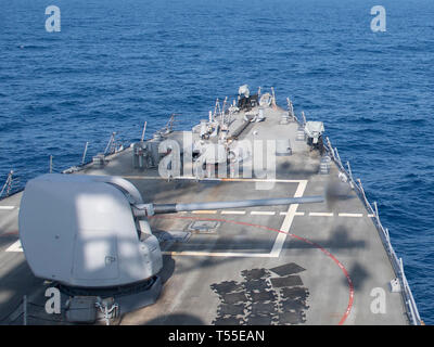 GULF OF ADEN (April 1, 2019) – U.S. Marine Gunnery Sgt. Nadia Sensing ...