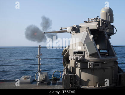 GULF OF ADEN (April 1, 2019) – U.S. Marine Gunnery Sgt. Nadia Sensing ...