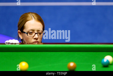 Snooker referee Desislava Bozhilova during day five of the Betway UK ...